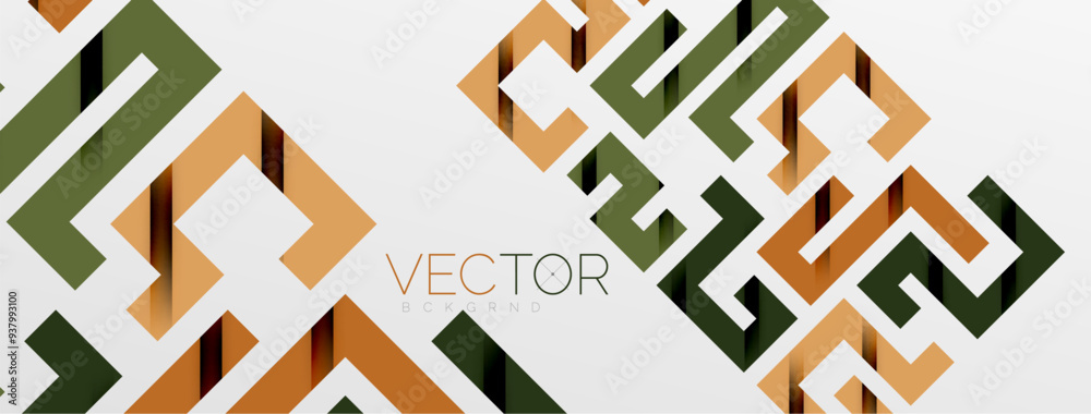 Color bend lines with shadow texture effect. Vector Illustration For ...