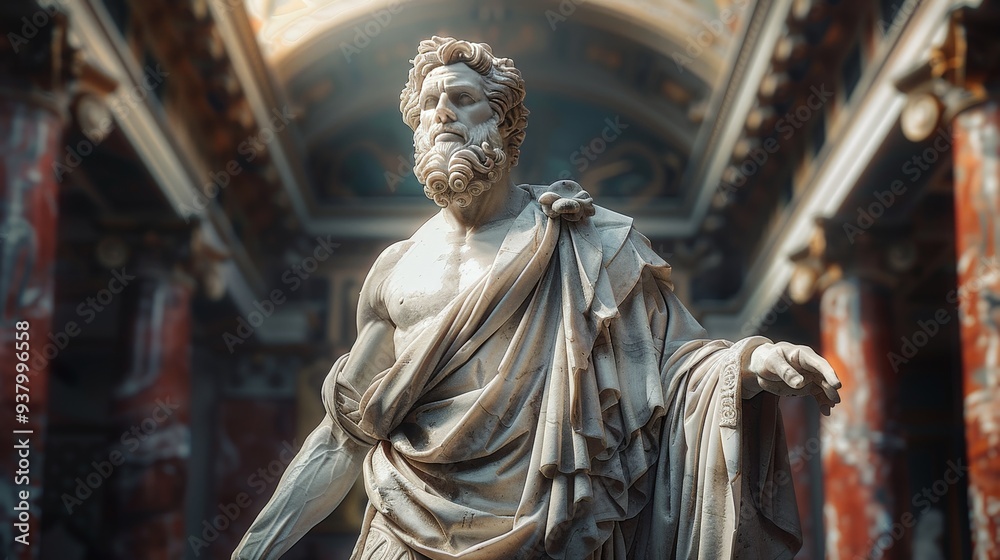 Stoic Greek Philosopher Thinking Man: Symbol of Stoicism and Philosophy ...