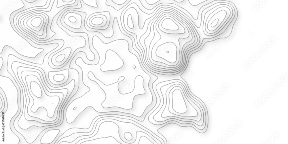 Abstract wave stipe line topography counter map. geometric map area ...