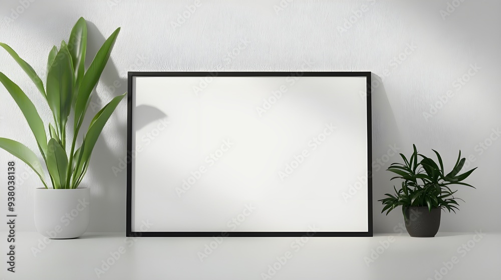 On a white background, the frame showcases a classic digital picture ...