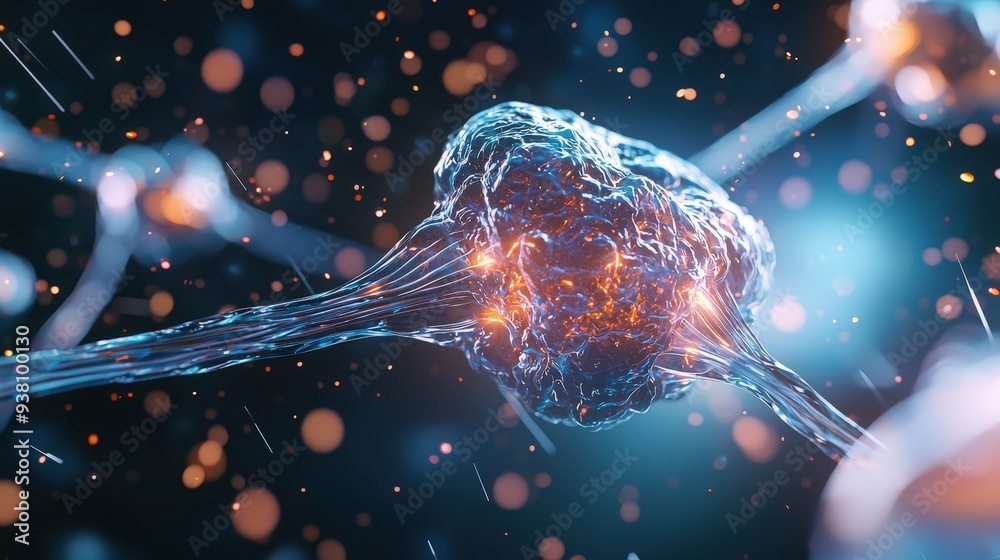 Microscopic image of nerve endings illustrating the synaptic cleft and ...