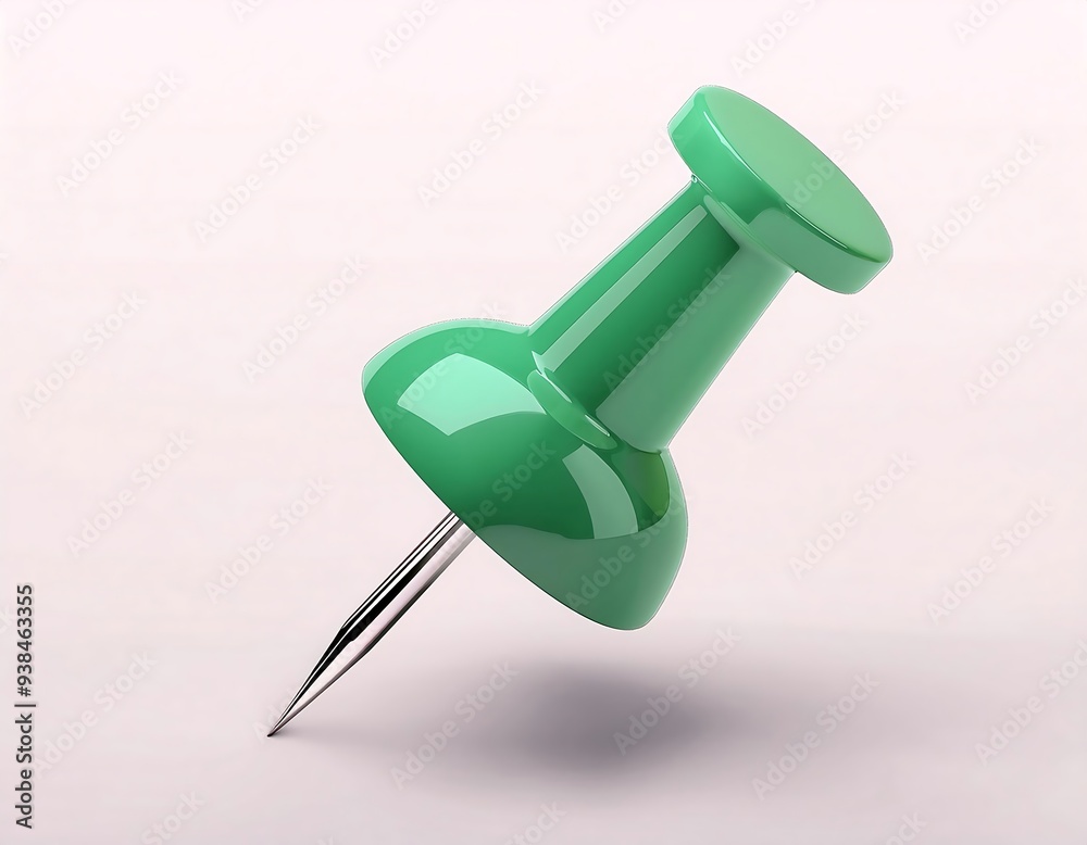 Push Pin Isolated on a Transparent Background, Ideal for Office, School ...