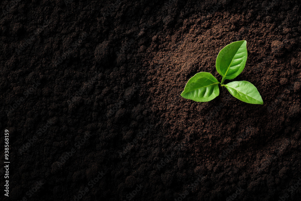 Macro photography of organic soil rich with nutrients, fertile earth ...