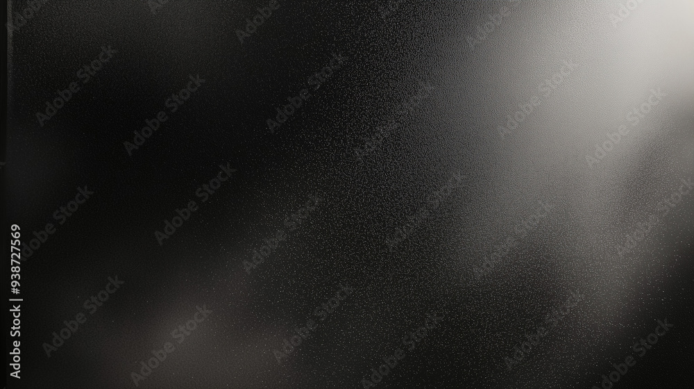 Foto de Stock Black matte textured background with floating dust ...