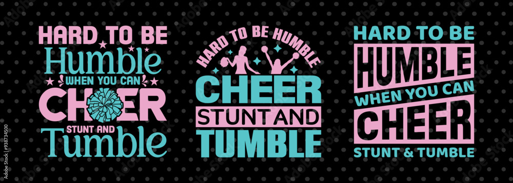 Hard To Be Humble When You Can Cheer SVG Cheerleading Cheer Life Bundle ...
