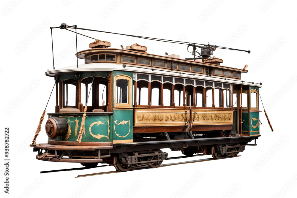 Rope-tram vehicle isolated on transparent background, PNG format for ...