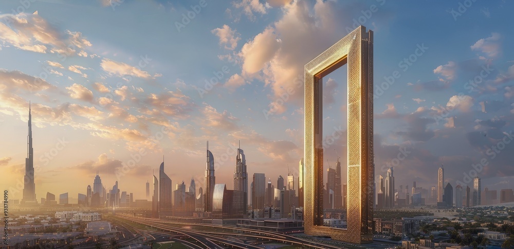 visit to the Dubai Frame, a landmark structure offering panoramic views ...