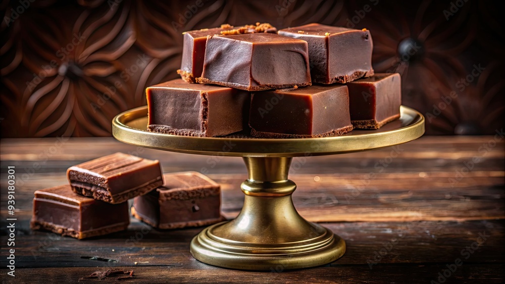 Rich, creamy, and indulgent, a decadent chunk of velvety chocolate ...