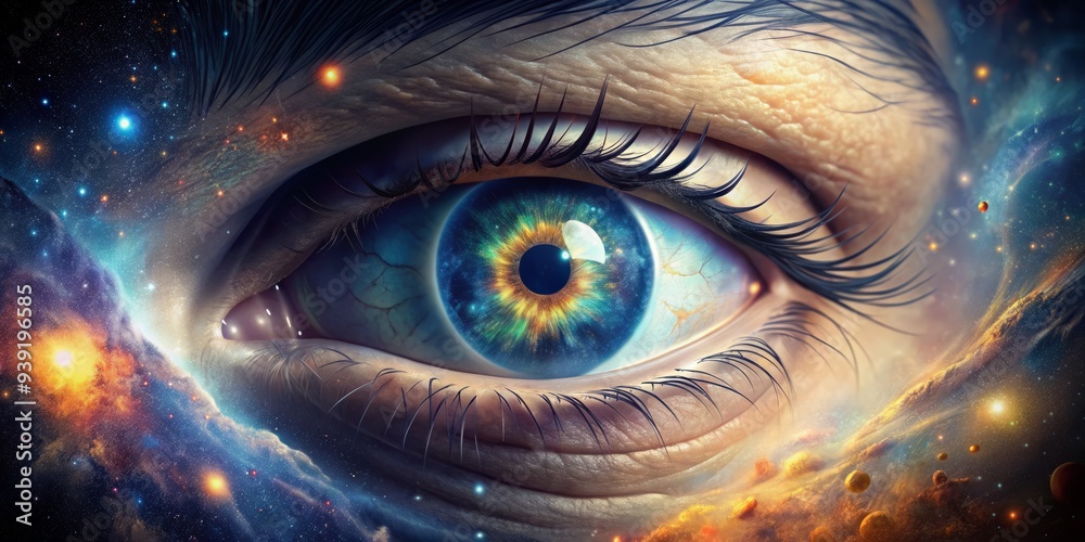 Divine Observation: Vigilant gaze, piercing eyesight, cosmic insight ...