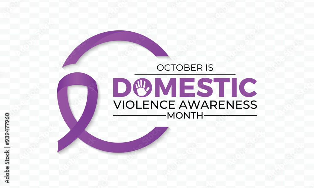 Domestic Violence Awareness Month. Banner poster, flyer and background ...