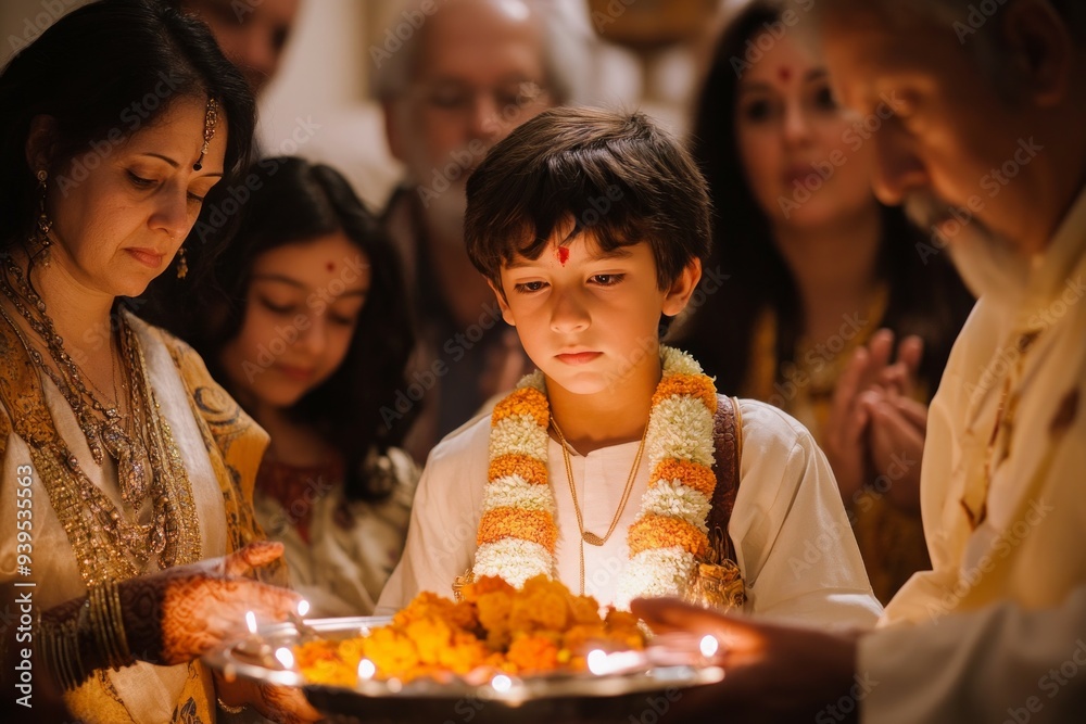 Sacred Thread Janeu Initiation Ceremony Hinduism Religion Spiritual ...