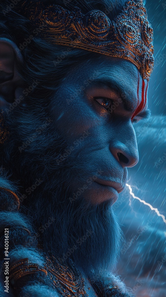 Hindu deity: Hanuman, revered as powerful figure in Ramayana, an avatar ...