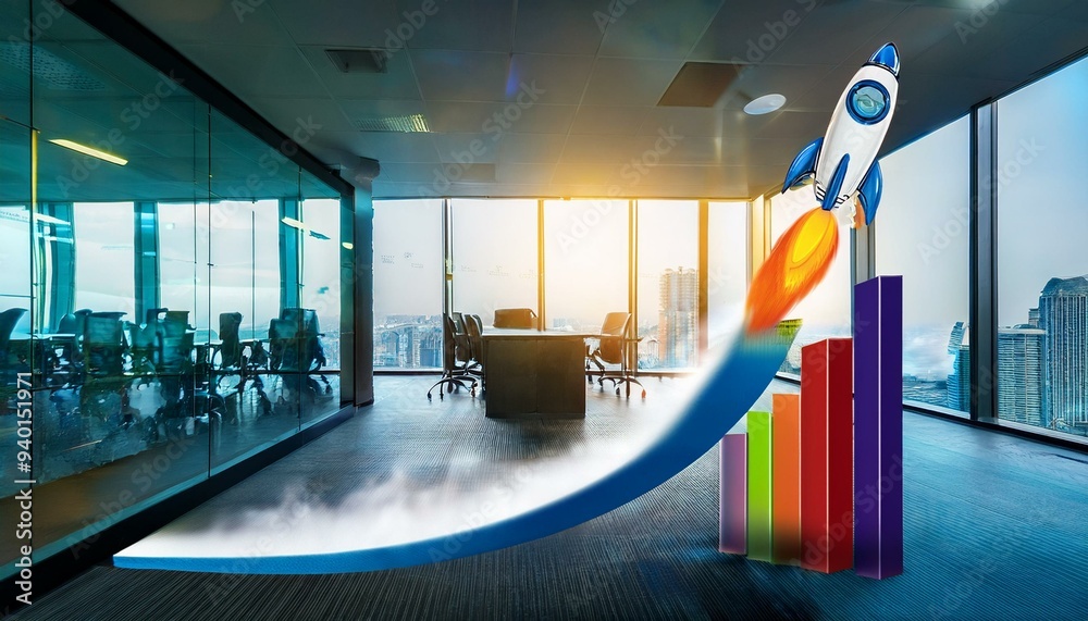 Rocket-Powered Success: SEO Growth Visualized with Vibrant Charts and ...