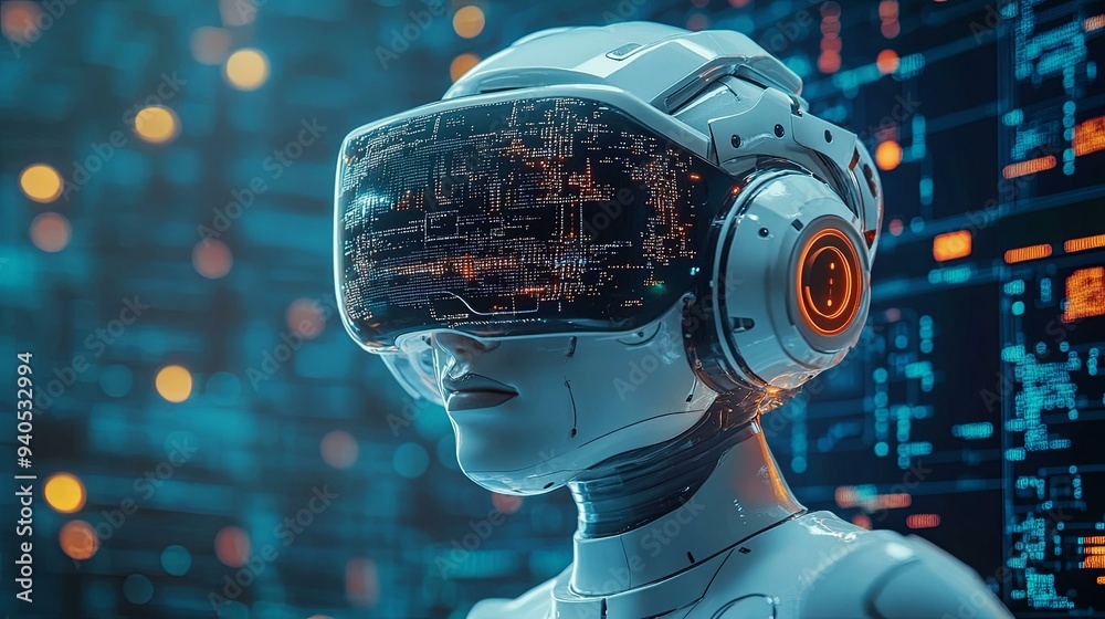 Ilustração Advancements in Machine Learning. Transforming daily ...