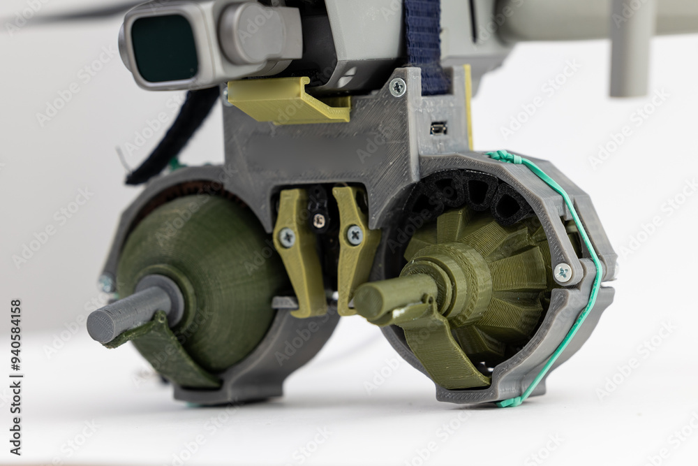 Engineering development for war, mechanism for dropping grenades from ...