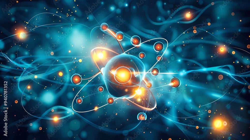 Atomic Model Vector In Physics A Model Used To Describe The Structure And Makeup Of An Atom