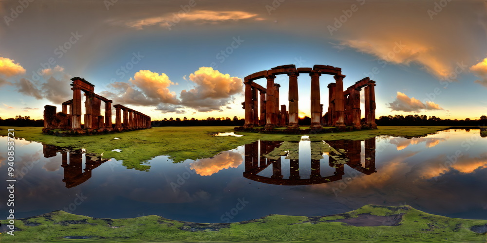 Full 360 degrees seamless spherical panorama HDRI equirectangular ...