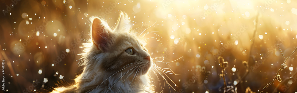 Holy Cat Depicted as Jesus in a Heavenly Scene: A Unique and Spiritual ...