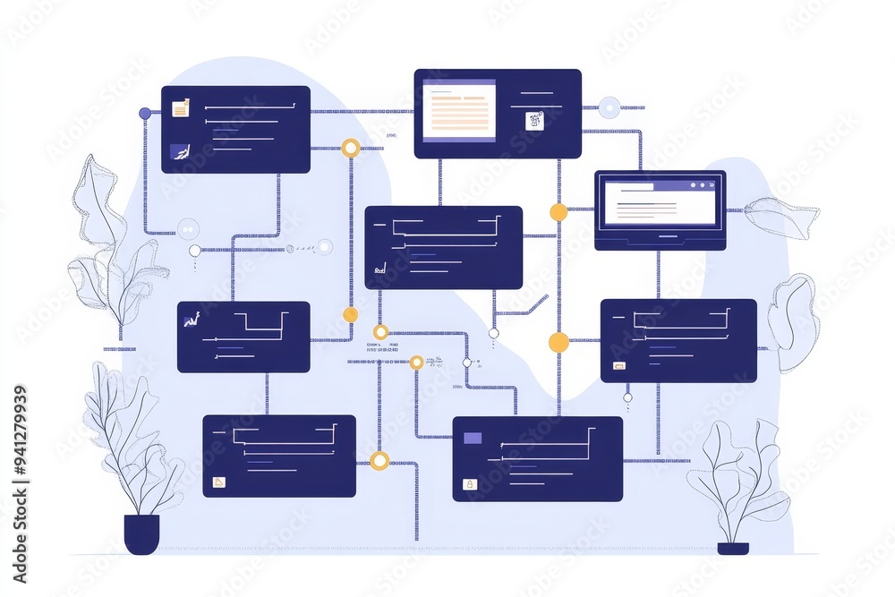 Software development workflow flowchart git flow, branching, and ...