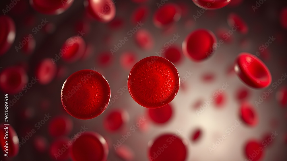 Red Blood Cells in a Vein: Biconcave Discs with Rich Red Color and ...
