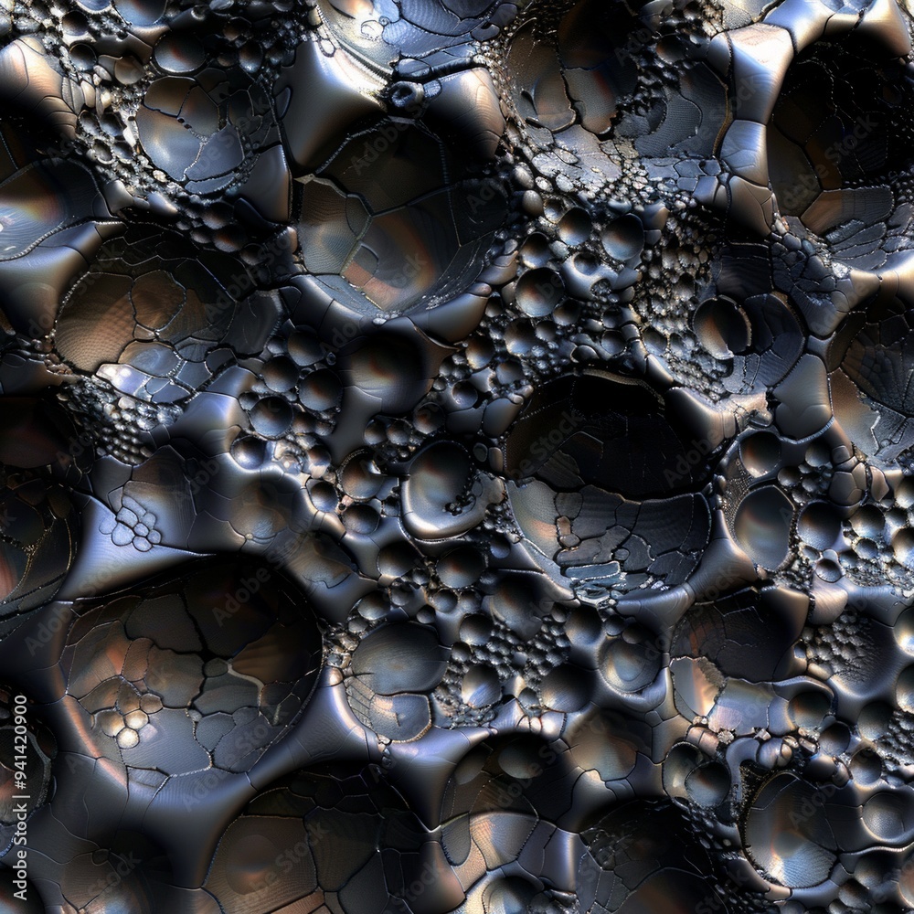 Alien skin displacement seamless texture, intricate surface patterns ...