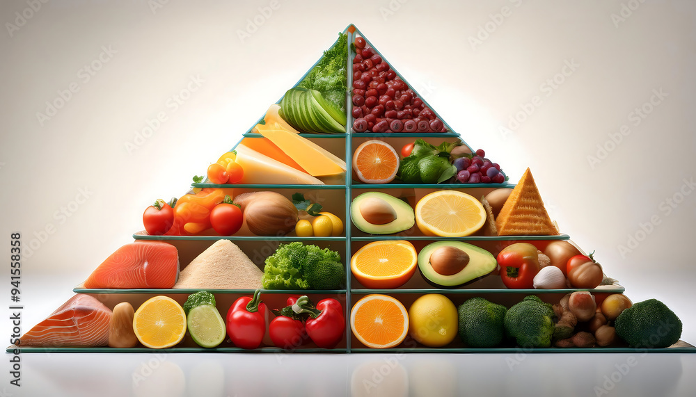 food pyramids detailed food pyramid highlights components balanced diet ...
