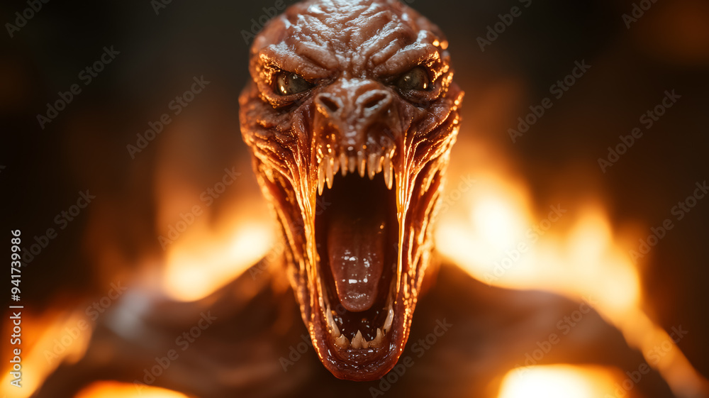 Terrifying creature with limbs of twisted bacon strips charred and ...