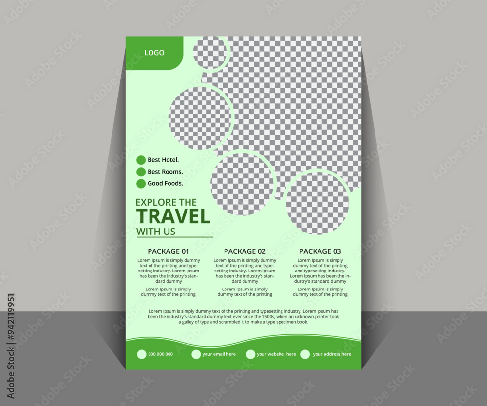 Travel Flyer Layout, with Modern poster travel flyer design template ...