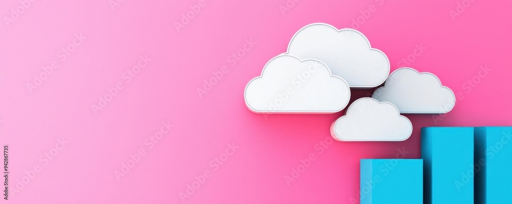 Cloud Architecture Diagram With Servers And Databases Interconnected By Virtual Pathways Cloud