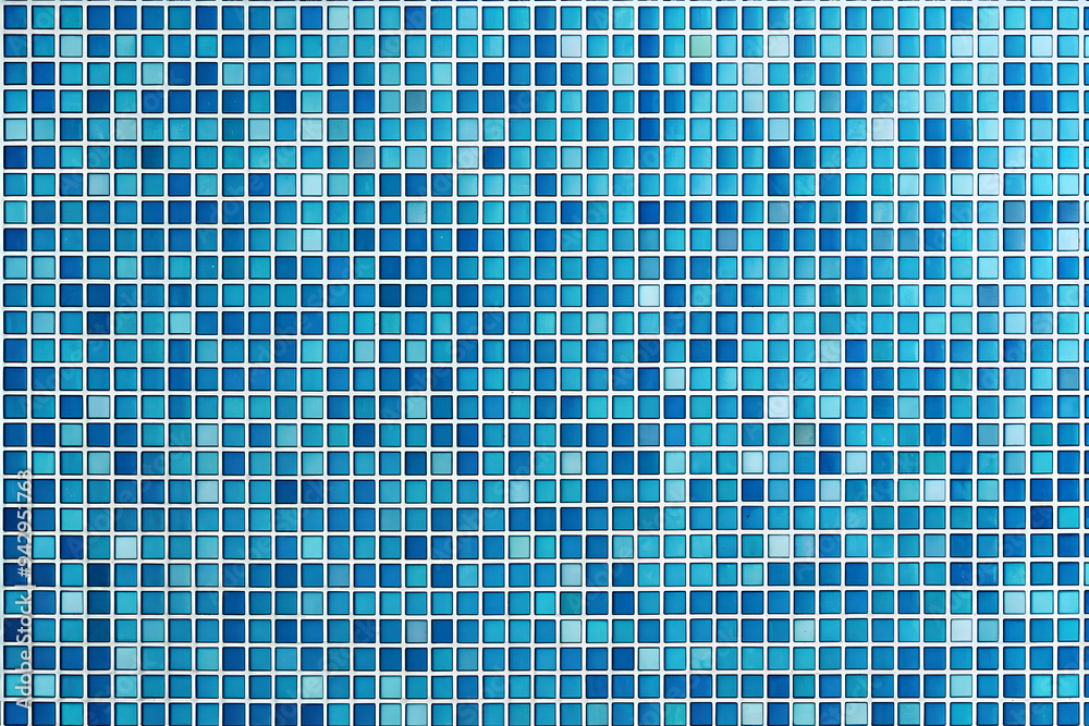 Azure Mosaic Dreams: Dive into a refreshing expanse of blue mosaic ...