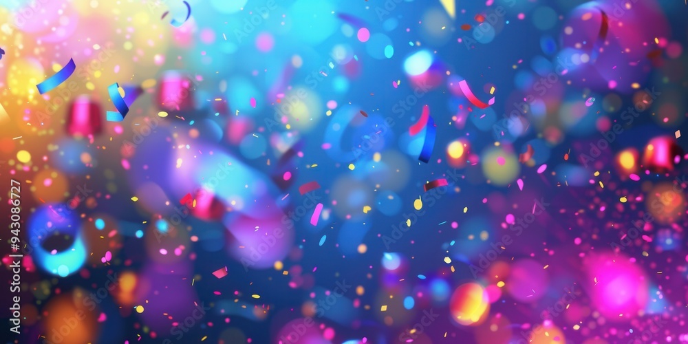 Colorful Party Background. Detailed images of a vibrant party setting ...