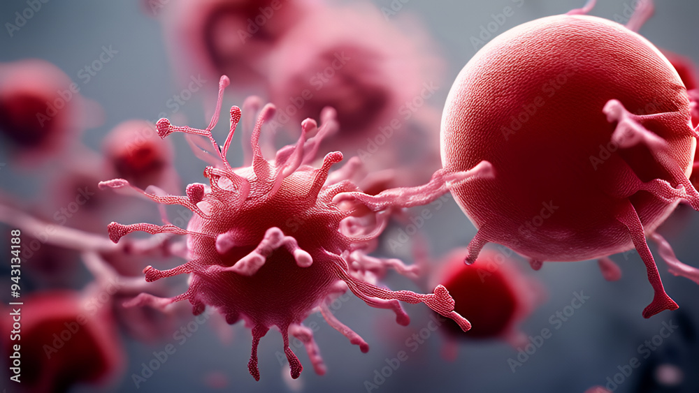 Blood cell sample format Image of red blood cells under a microscope ...
