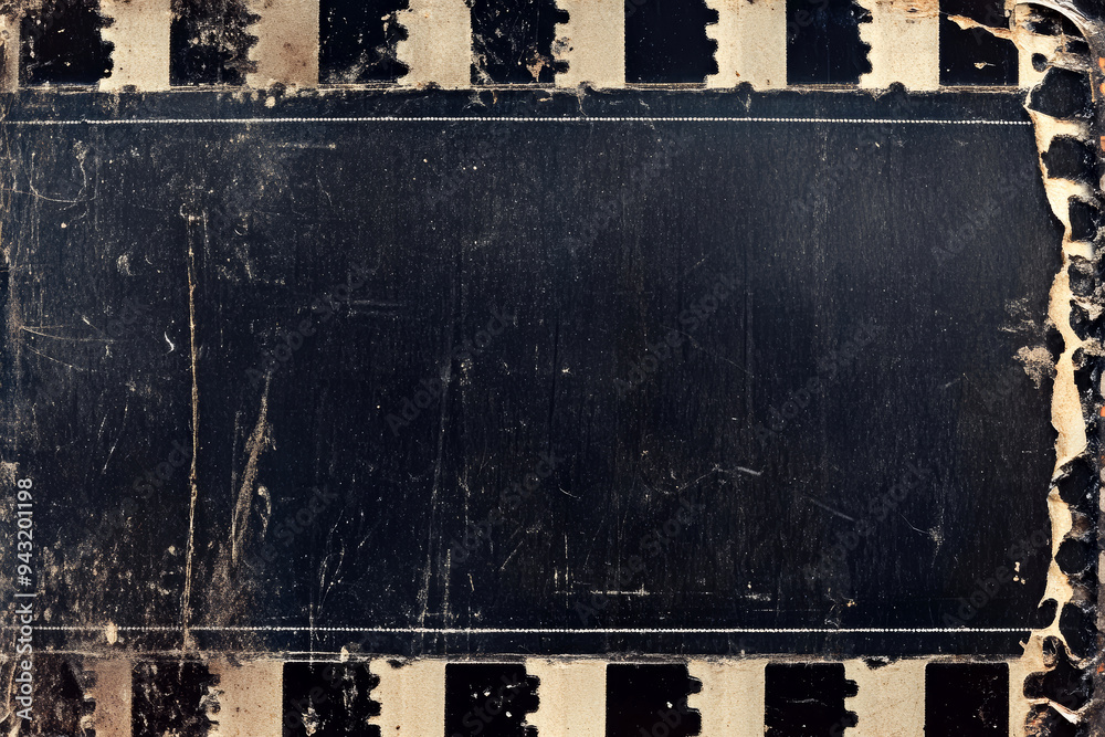Scratched, grained and dusty retro negative analogue camera film ...