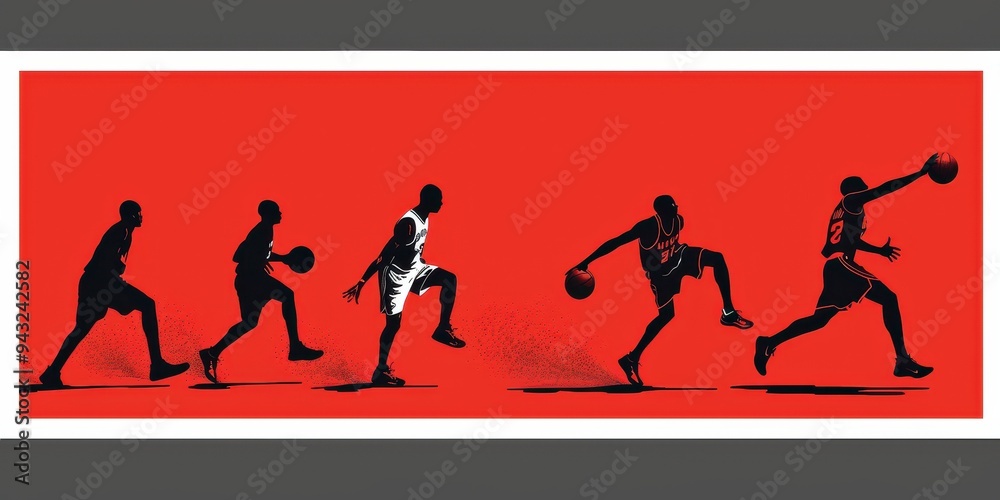 A dynamic display of basketball evolution and movement in a ...