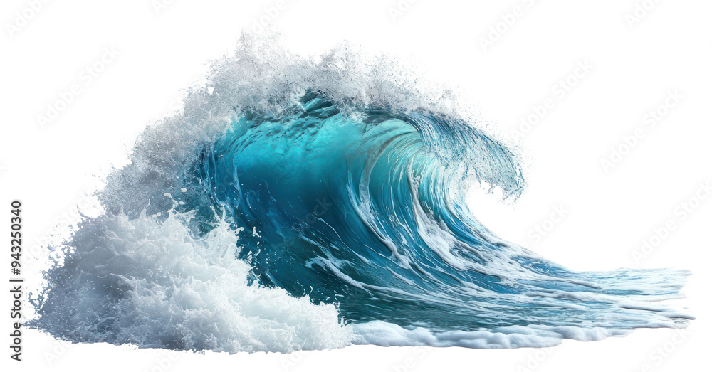 PNG Majestic ocean wave crashing powerfully Stock Photo | Adobe Stock