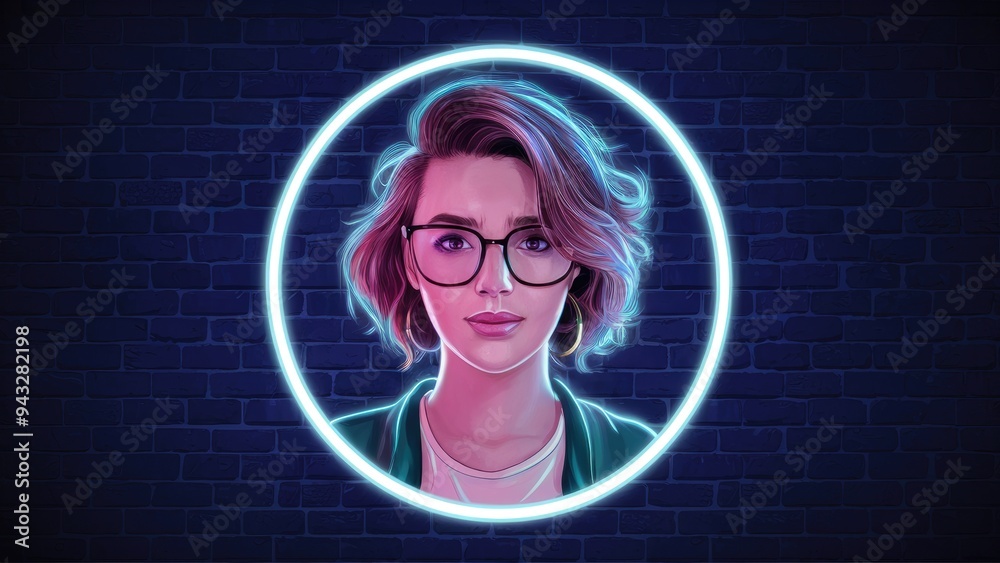 Animated Neon Overlay Template for Live Streaming - High-Tech ...