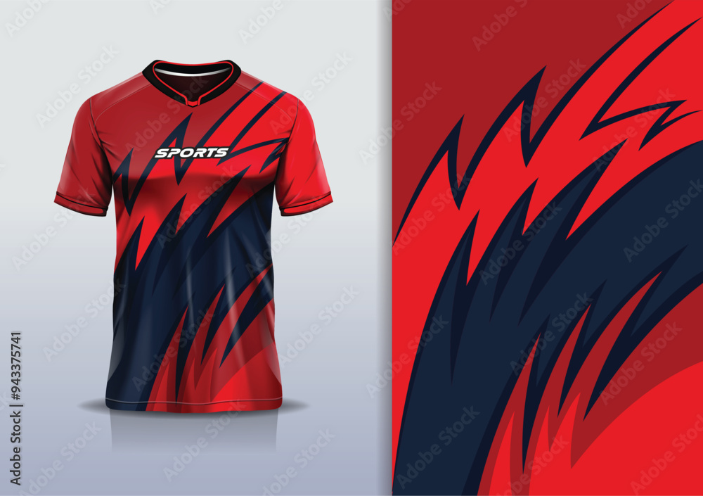 Sport jersey design template mockup curve line for football soccer ...