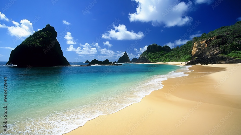 Sancho Beach, on Fernando de Noronha Island, Brazil, has been voted the ...