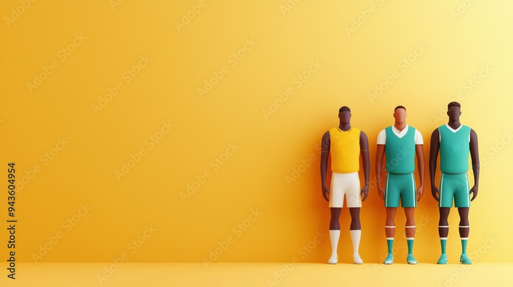 Iconic sports moments flat design front view legendary athletes theme ...