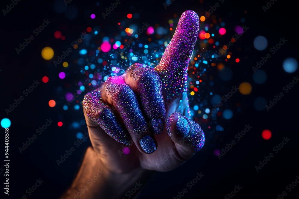 Sign languages transforming communication, depicted in a digital ...