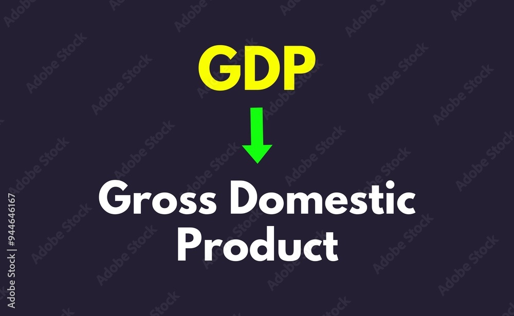 GDP Meaning, Gross Domestic Product Stock Illustration | Adobe Stock