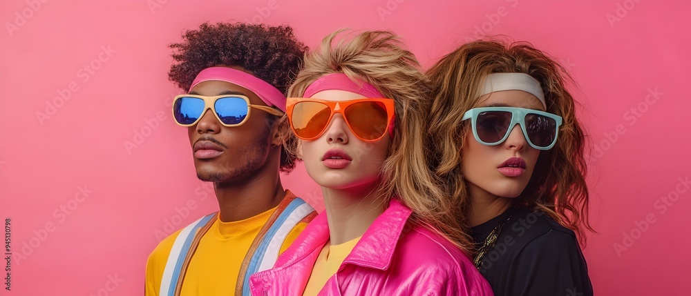 Lively Retro 80s Themed Halloween Party Featuring Group of Guests ...