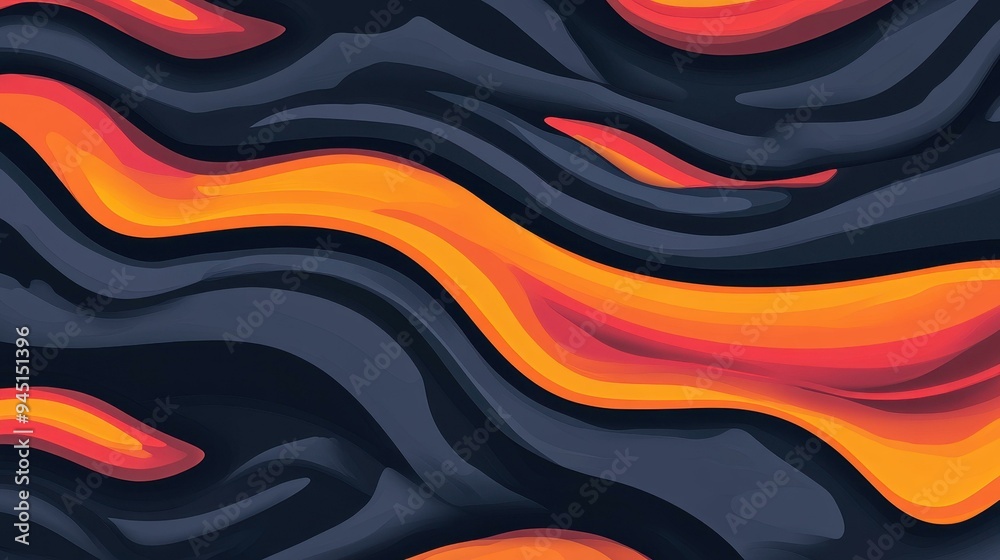 Experience the fierce dynamism of a solid mountain, with lava flows and ...