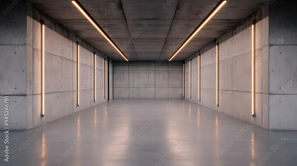 A brutalist community center with exposed concrete walls and raw ...