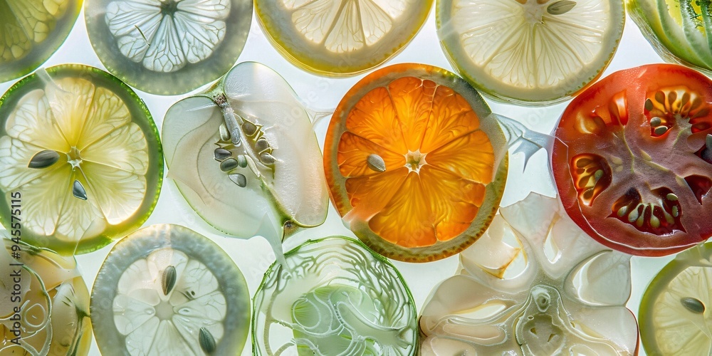 Fruit anatomy cross-section art, Fruit cross-section diagram, Visual ...