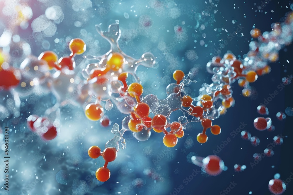 Molecular Structure of a Nutrient Molecule for Tissue Repair, a 3D ...