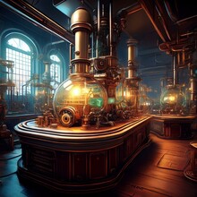 Inside The Cab Of A Steam Engine Free Stock Photo - Public Domain Pictures