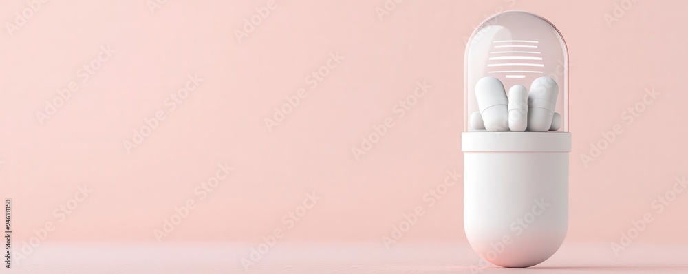 Capsule with integrated AI-driven technology, adjusting medication ...