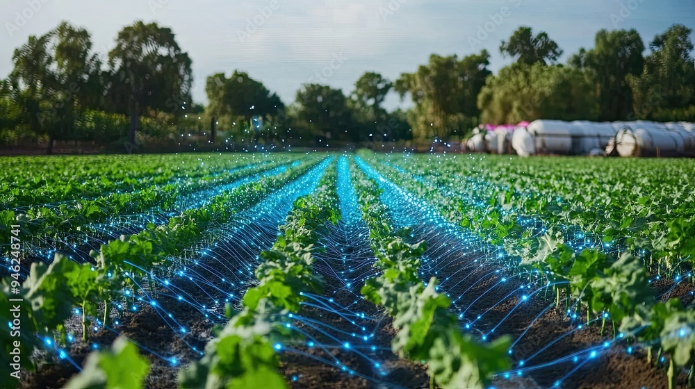 Remote-controlled smart irrigation system watering crops accurately ...