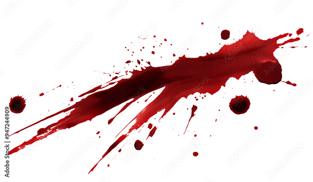 Blood drops cut out transparent background の Stock フォト | Adobe Stock
